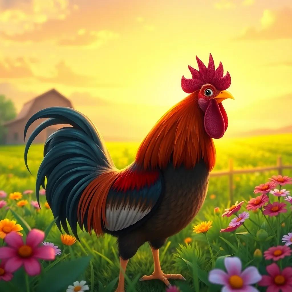 El gallo y su gran canto - Free Bedtime Story